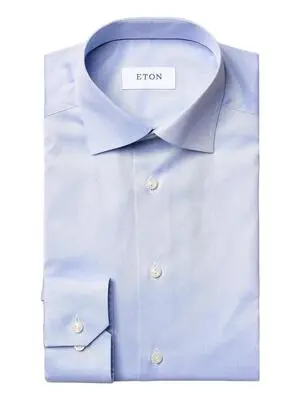 Eton Contemporary-fit Twill Dress Shirt - Blue