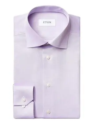 Eton Contemporary-fit Twill Dress Shirt - Purple