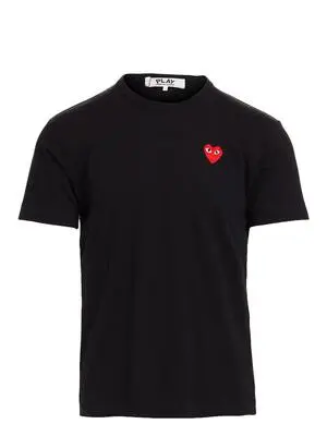 Play Comme Des Garcon Heart Tee - Black