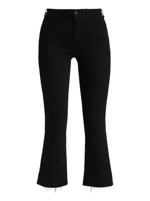 L'Agence Kendra High-rise Cropped Jeans - Black