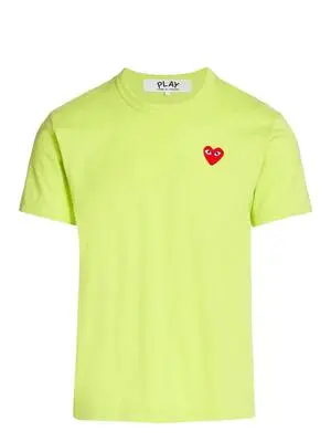 Play Comme Des Garcon Play Heart T-shirt Green