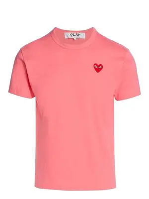 Play Comme Des Garcon Play Heart T-shirt Pink
