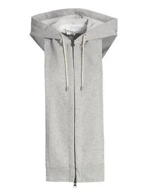 Veronica Beard Hooded Dickey - Heather Grey