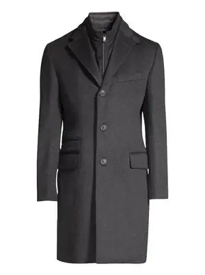 Corneliani Char Id Topcoat - Grey