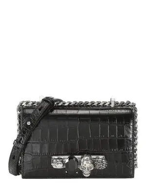 Alexander McQueen Alexander McQueen Mini Jewelled Satchel Nero