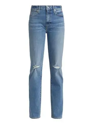 LE JEAN Sabine Distressed Straight-leg Jeans - Star Light