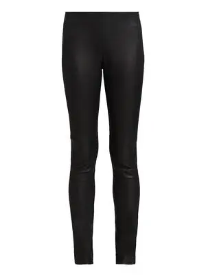 AKRIS Women's Fancy Leather Pants - Black