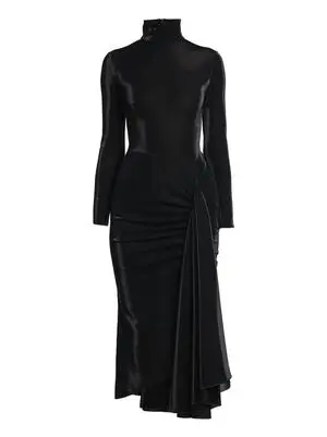 Giorgio Armani Draped Jersey Dress - Nero