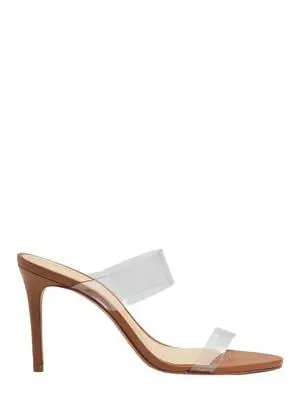 Schutz Ariella 100mm Vinyl Mules - Transparent