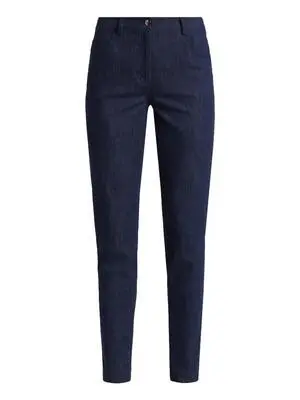 Akris Magda Elasticized Cuffed Trousers - Denim