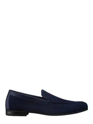 John Lobb Tyne Suede Loafers - Deep Navy