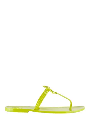 Tory Burch Women's Mini Miller Jelly Thong Sandals - Clear  Leaf Green