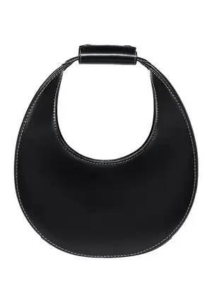 Staud Staud Mini Moon Leather Hobo Bag Dune