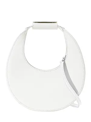 Staud Staud Mini Moon Leather Hobo Bag Paper