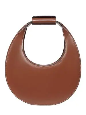 Staud Mini Moon Leather Hobo Bag - Tan
