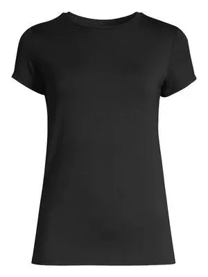 L'Agence Ressi Crewneck Tee - Black