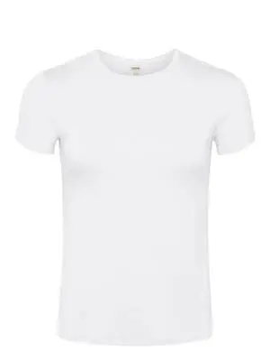 L'Agence Ressi Crewneck Tee - White