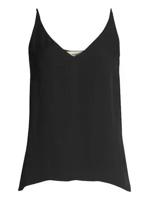 L'Agence Gabriella V-neck Tank - Black
