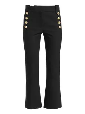 Derek Lam 10 Crosby Robertson Crop Flare Pants - Black