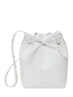 MANSUR GAVRIEL Mansur Gavriel Mini Leather Bucket Bag Bianca