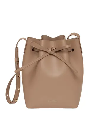 MANSUR GAVRIEL Mansur Gavriel Mini Leather Bucket Bag Biscotto