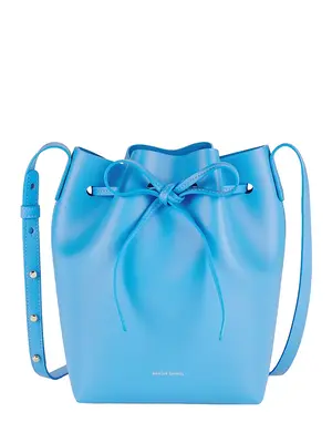 MANSUR GAVRIEL Mansur Gavriel Mini Leather Bucket Bag Celeste