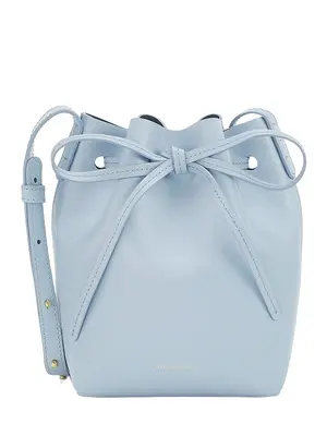 MANSUR GAVRIEL Mansur Gavriel Mini Leather Bucket Bag Cielo