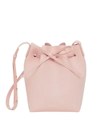 MANSUR GAVRIEL Mansur Gavriel Mini Leather Bucket Bag Dahlia