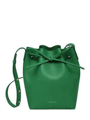 MANSUR GAVRIEL Mansur Gavriel Mini Leather Bucket Bag Leaf