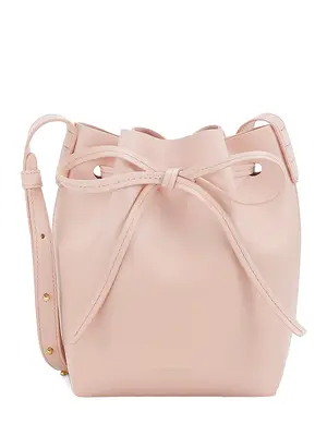 MANSUR GAVRIEL Mansur Gavriel Mini Leather Bucket Bag Pink
