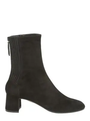 AQUAZZURA ​saint Honore 50mm Suede Booties Black