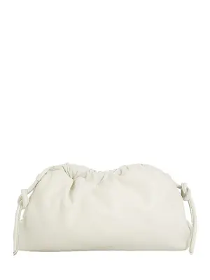 MANSUR GAVRIEL Mansur Gavriel Mini Cloud Leather Clutch Bianca