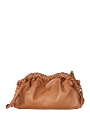 MANSUR GAVRIEL Mansur Gavriel Mini Cloud Leather Clutch Camel