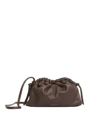 MANSUR GAVRIEL Mansur Gavriel Mini Cloud Leather Clutch Chocolate