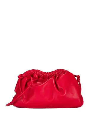 MANSUR GAVRIEL Mansur Gavriel Mini Cloud Leather Clutch Flamma