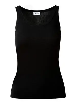 Akris Elets Wool Tank Top - Black