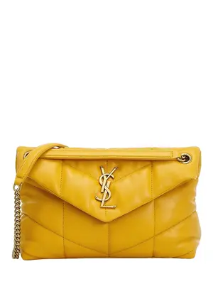 Saint Laurent Saint Laurent Puffer Small Shoulder Bag Saffran