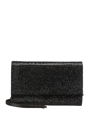 Judith Leiber Women's Fizzoni Crystal Clutch - Jet Silver