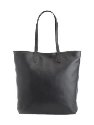 ROYCE NEW YORK Royce New York Pebble Grain Tote Bag Black