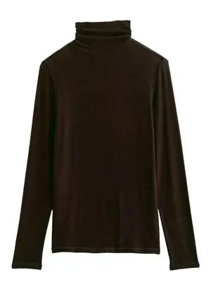 Ag Chels Cotton Turtleneck Sweater Deep Trenches