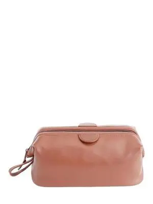 ROYCE NEW YORK Classic Toiletry Bag Tan