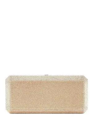 JUDITH LEIBER Slim Rectangle Crystal Clutch