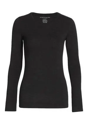 Majestic Filatures Soft Touch Long-sleeve Top Anthracite