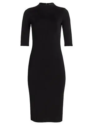 Alice + Olivia Delora Knit Bodycon Dress - Black