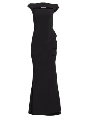 Chiara Boni La Petite Robe Melania Off-the-shoulder Gown - Black