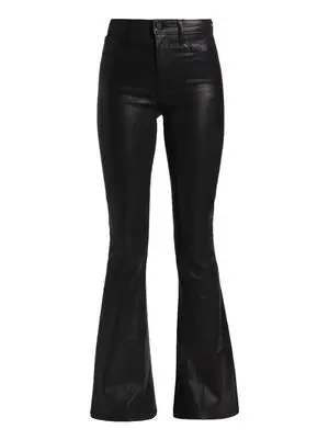 L'Agence Marty Coated Ultra High-rise Jeans - Black