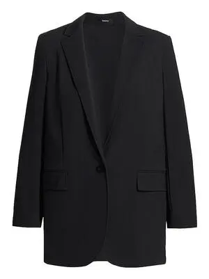 Theory Casual Single-breasted Blazer - Black