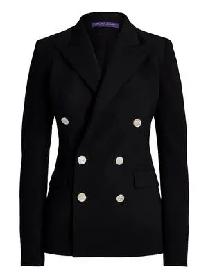 Ralph Lauren Iconic Style Camden Double-breasted Blazer - Black