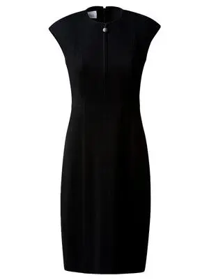 Akris Essentials Jersey Cap-sleeve Sheath - Black