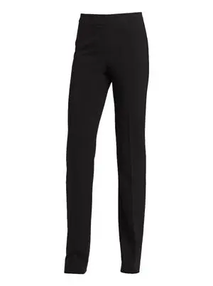 St. John Crepe Marocain Diana Pants - Caviar